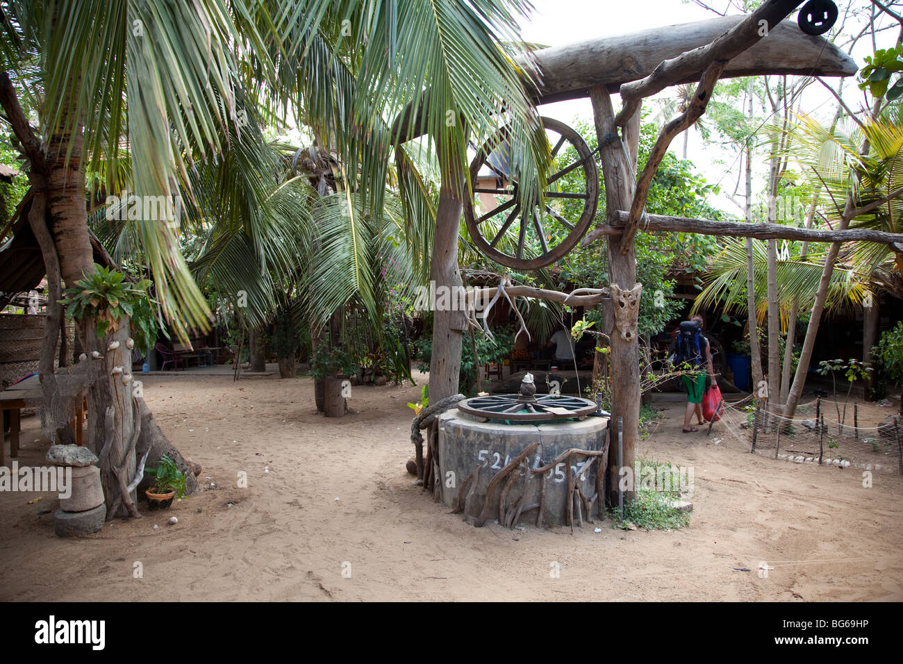 The Beach Hut. Arugam Bay in Sri Lanka. (a set of cabana huts owned by ...