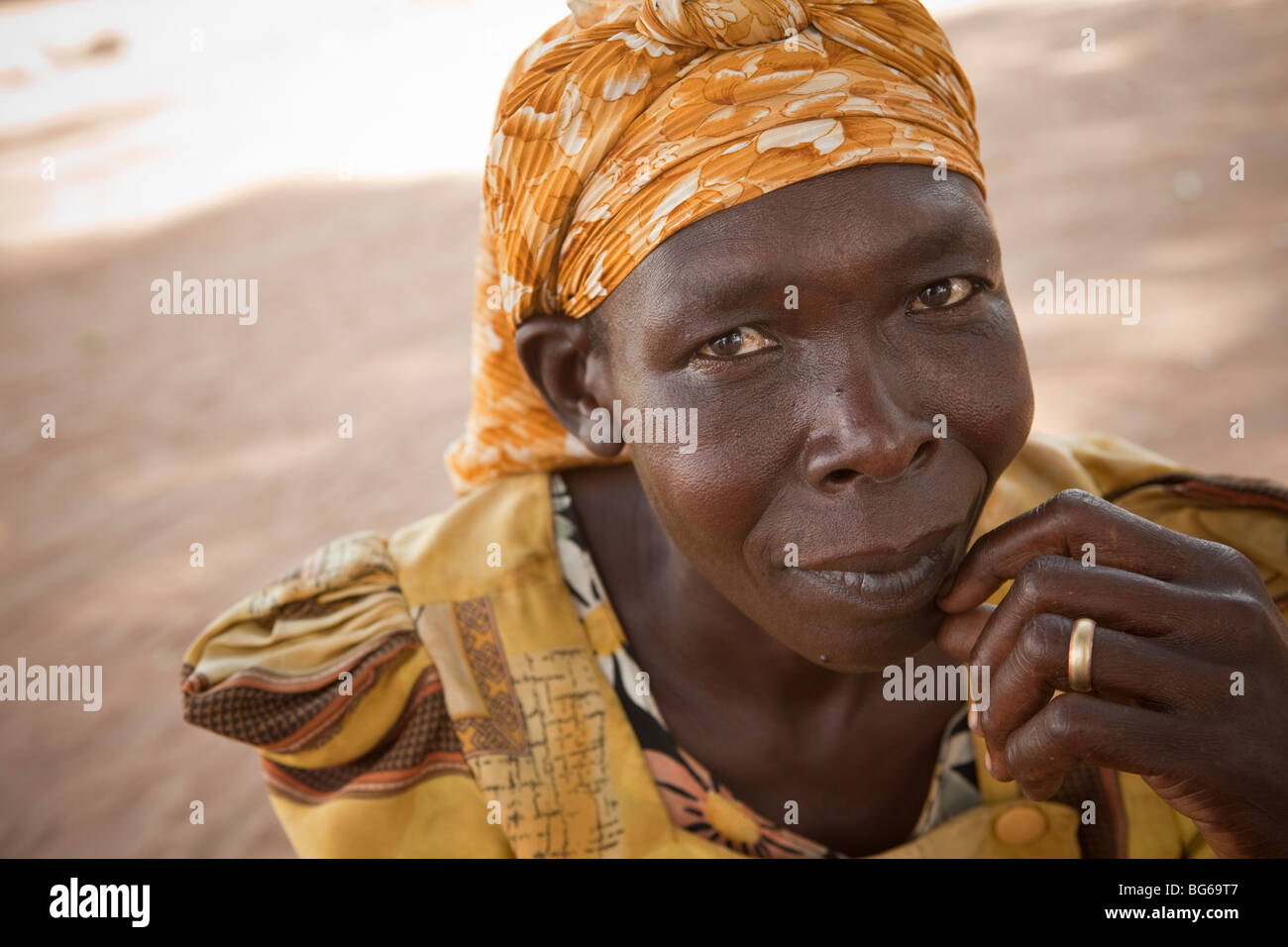 Teso woman in Acowa refugee camp, Amuria District, Uganda Stock Photo ...