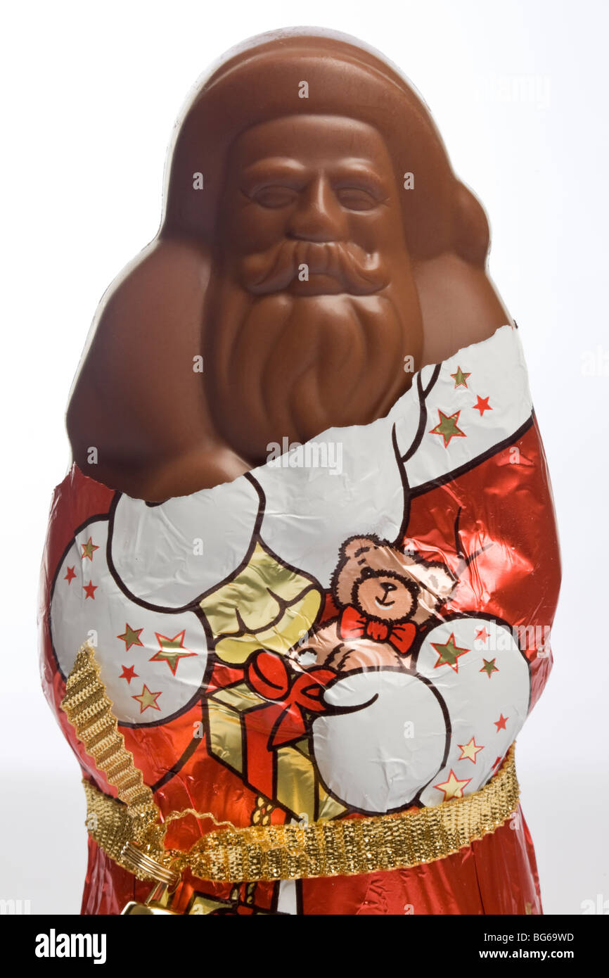 Chocolate santa claus hi-res stock photography and images - Alamy