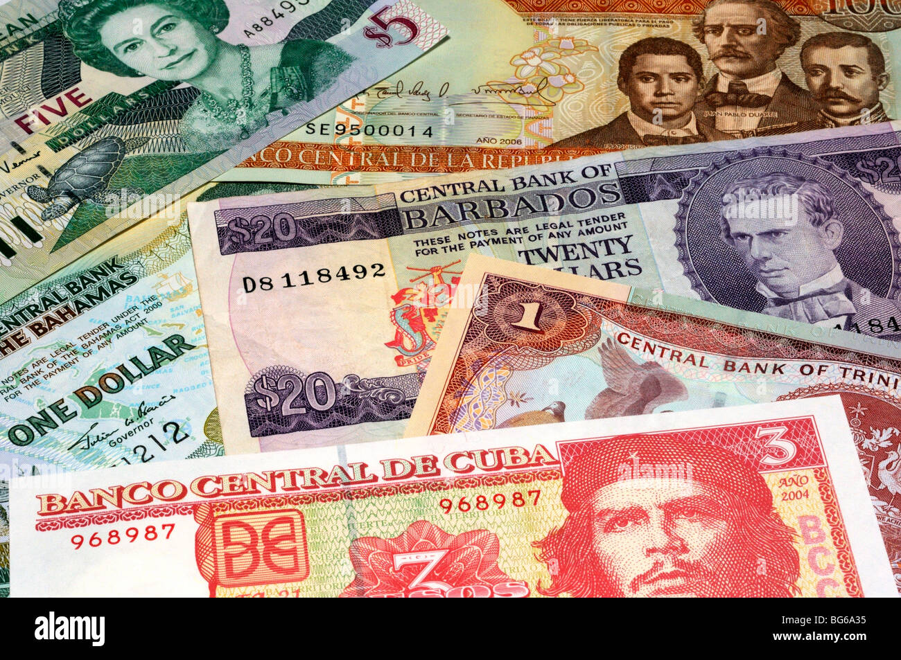 Caribbean Bank Notes Stock Photo - Alamy