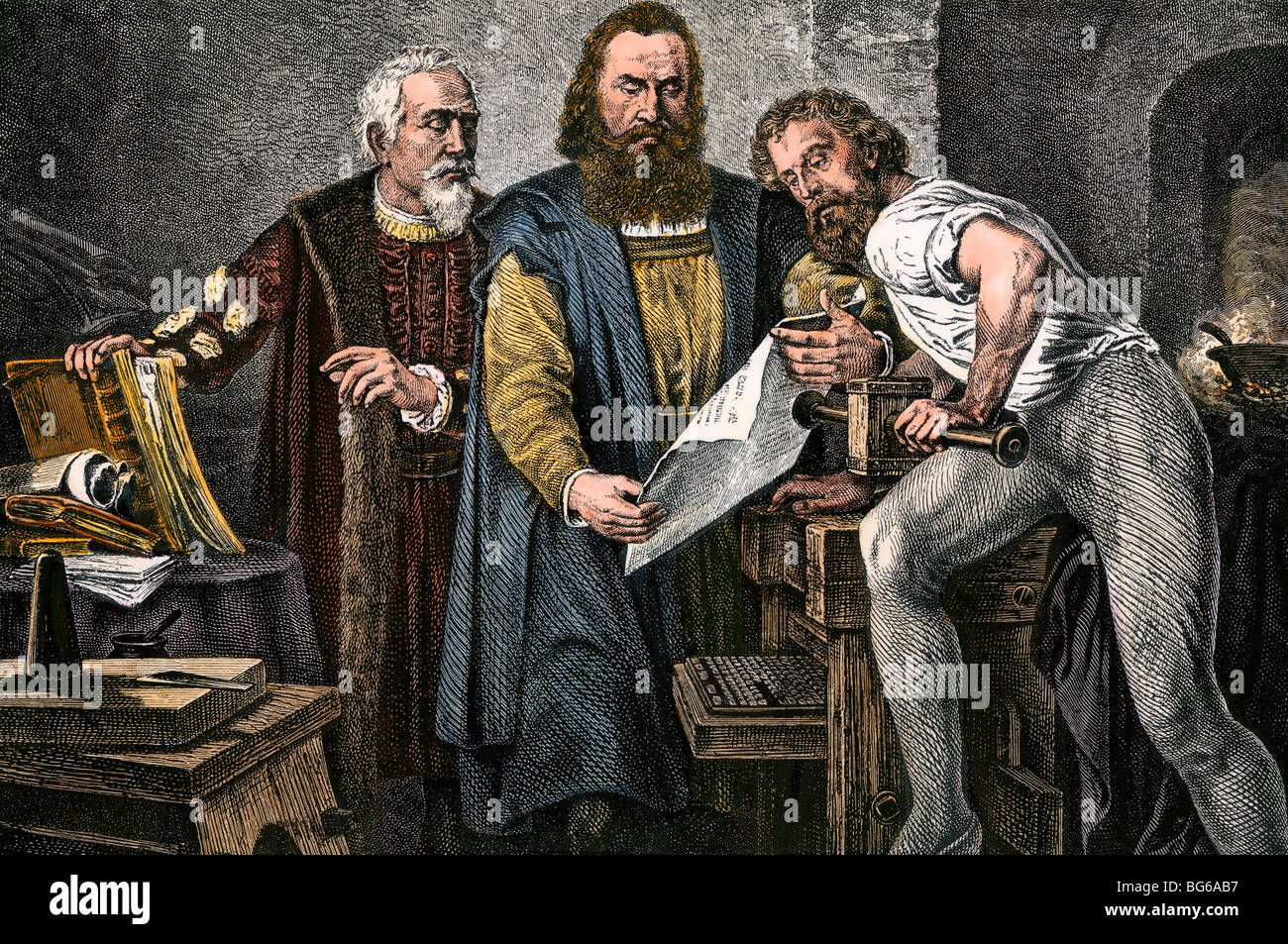 Johannes gutenberg printing press hi-res stock photography and images ...