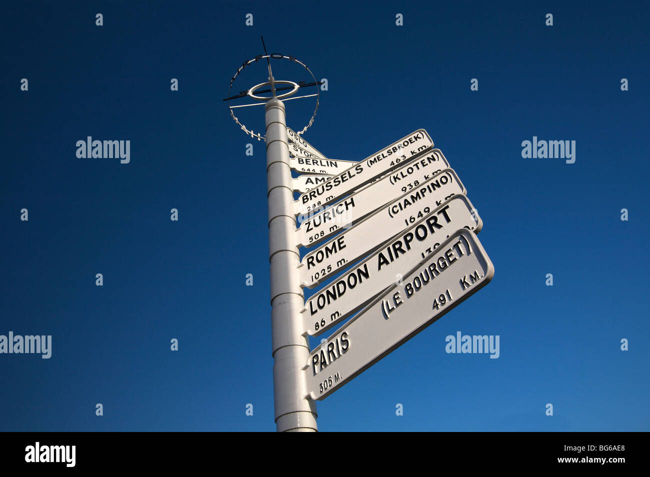 Fingerpost at Birmingham International Airport BHX Birmingham West ...