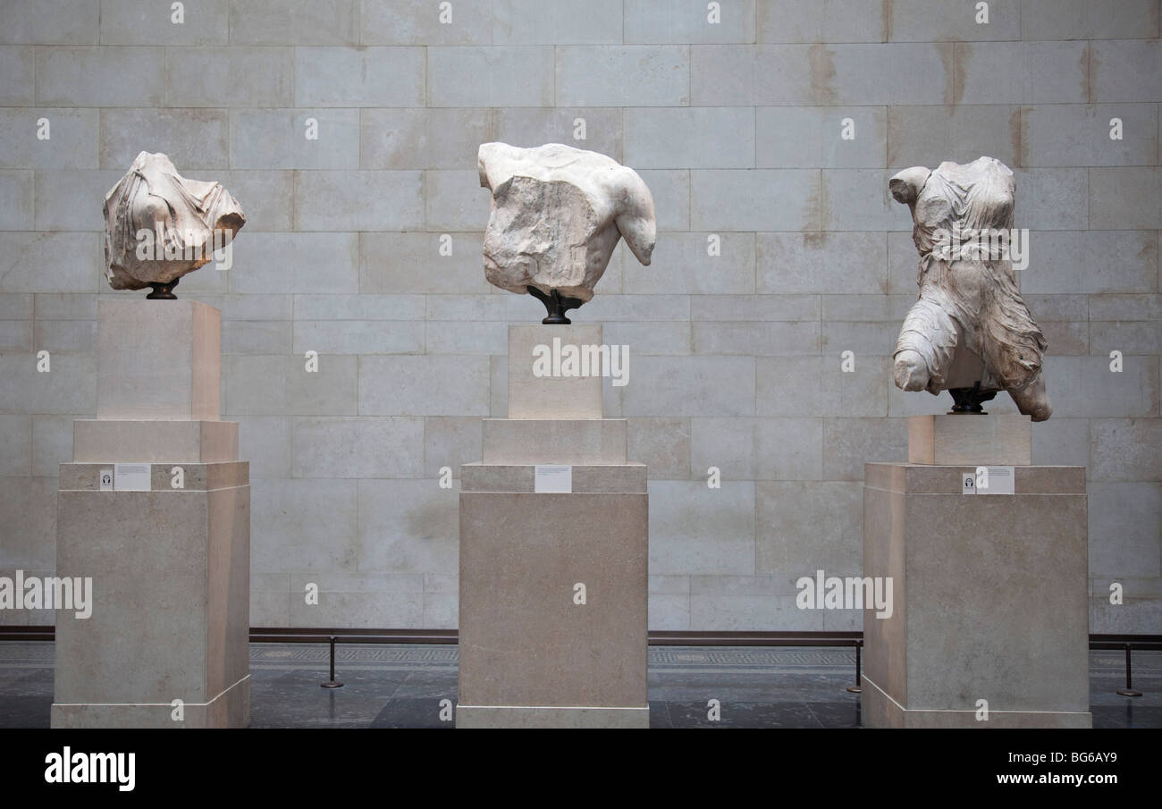 The British Museum, London. Parthenon sculptures. These fragments are ...