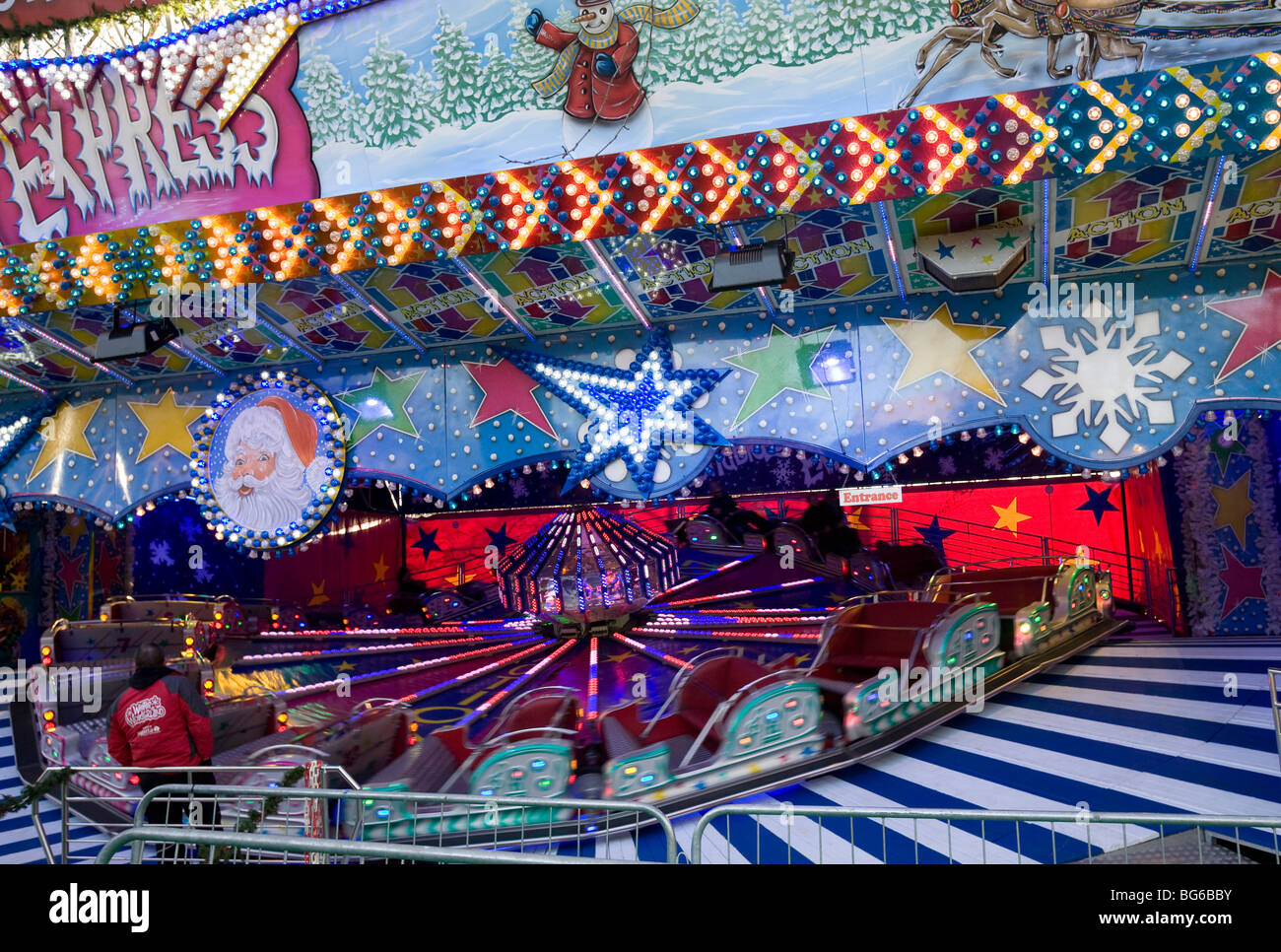 Funfair Winter Wonderland Hyde Park London UK Stock Photo - Alamy