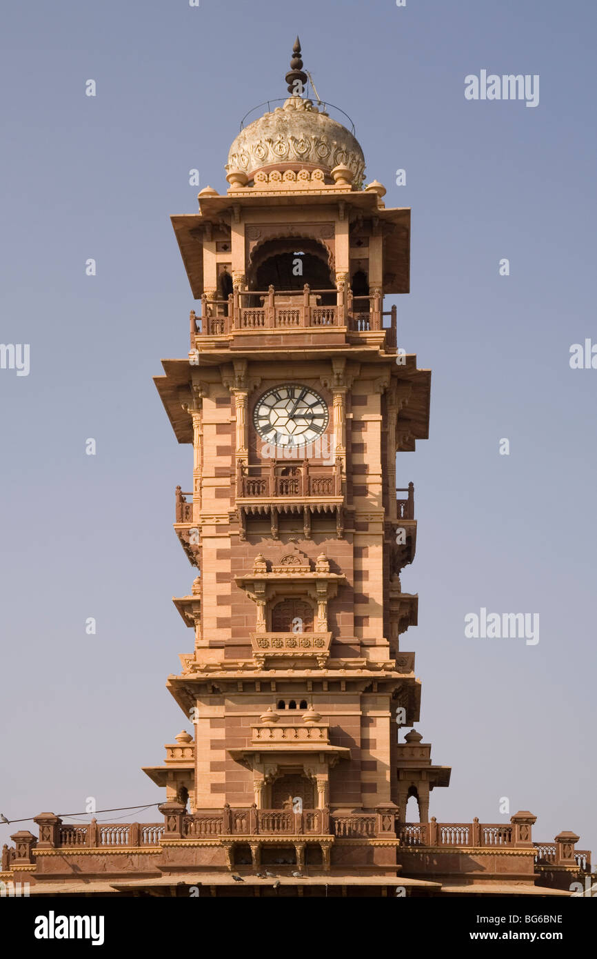 India Rajasthan Jodhpur Clocktower Sardar Bazaar Stock Photo - Alamy