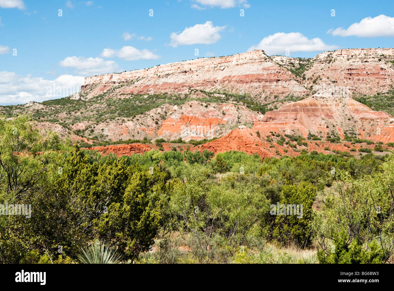 Fortress Cliffs in Palo Duro Canyon State Park in Texas Stock Photo - Alamy