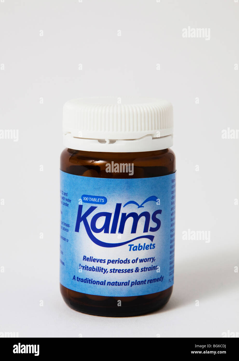 kalms stress worry "plant remedy" natural "sleeping pills Stock Photo ...