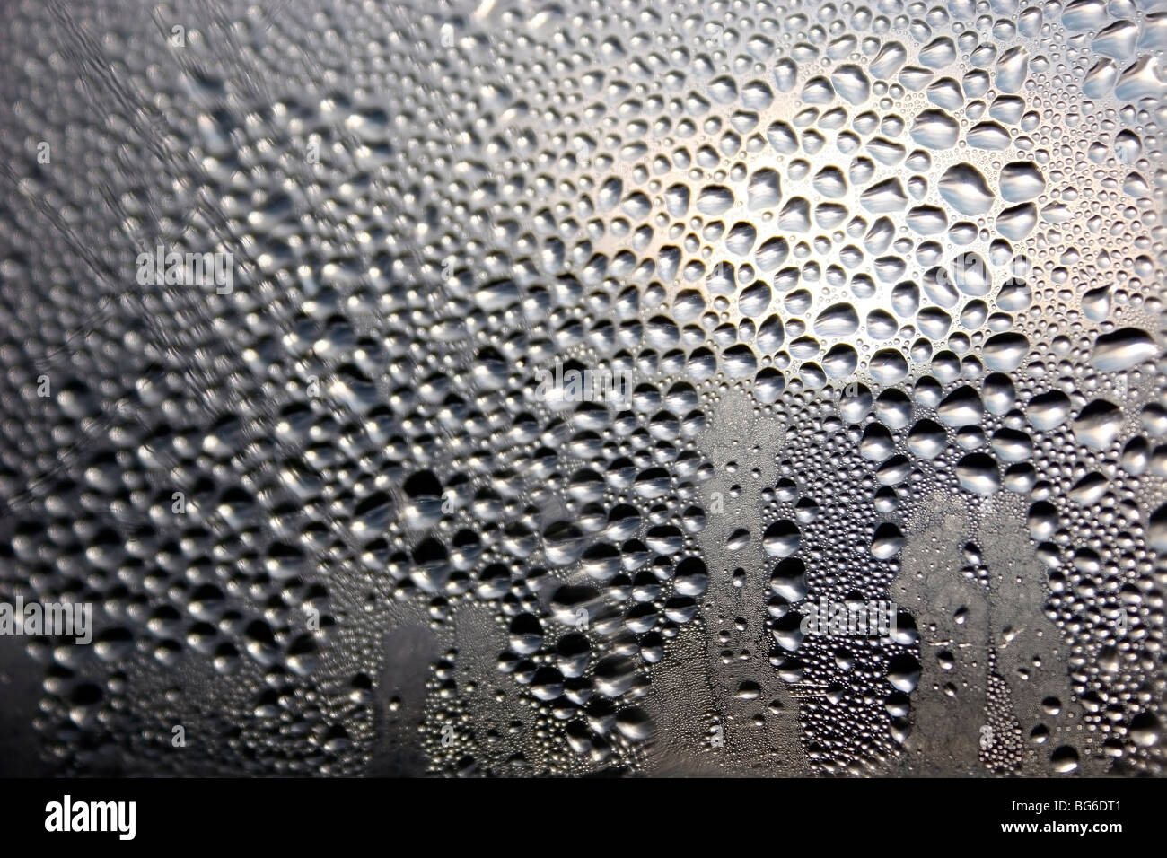 Water droplets on window Stock Photo - Alamy