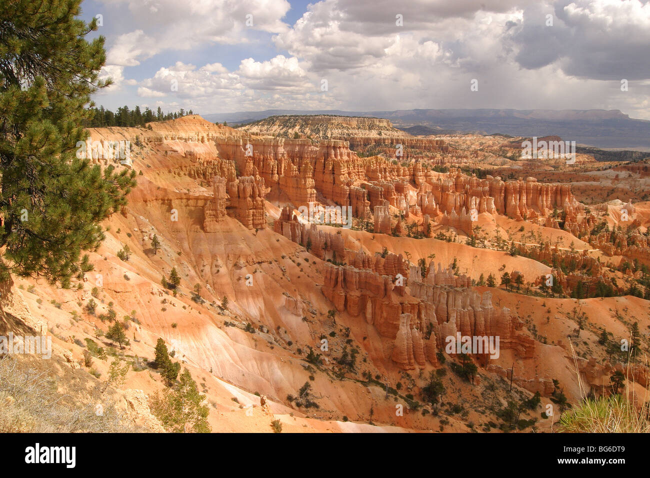 Fall monsoon clouds form over red rock spires in Bryce Canyon National ...