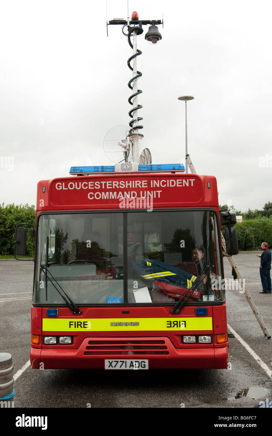 Gloucestershire Fire Service Incident Command Unit Stock Photo - Alamy