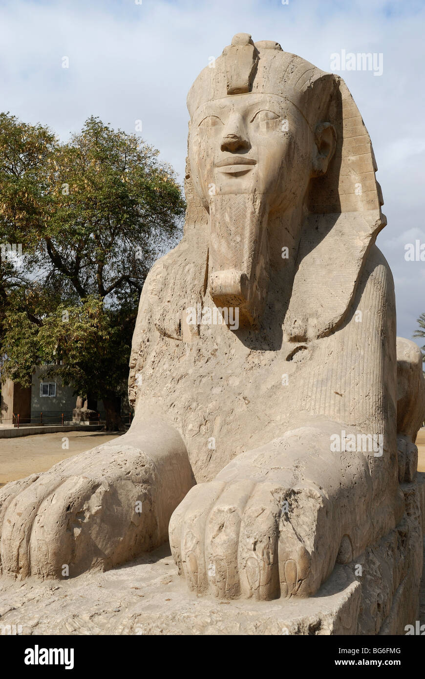 Statue of the Alabaster Sphinx, Egypt Stock Photo - Alamy