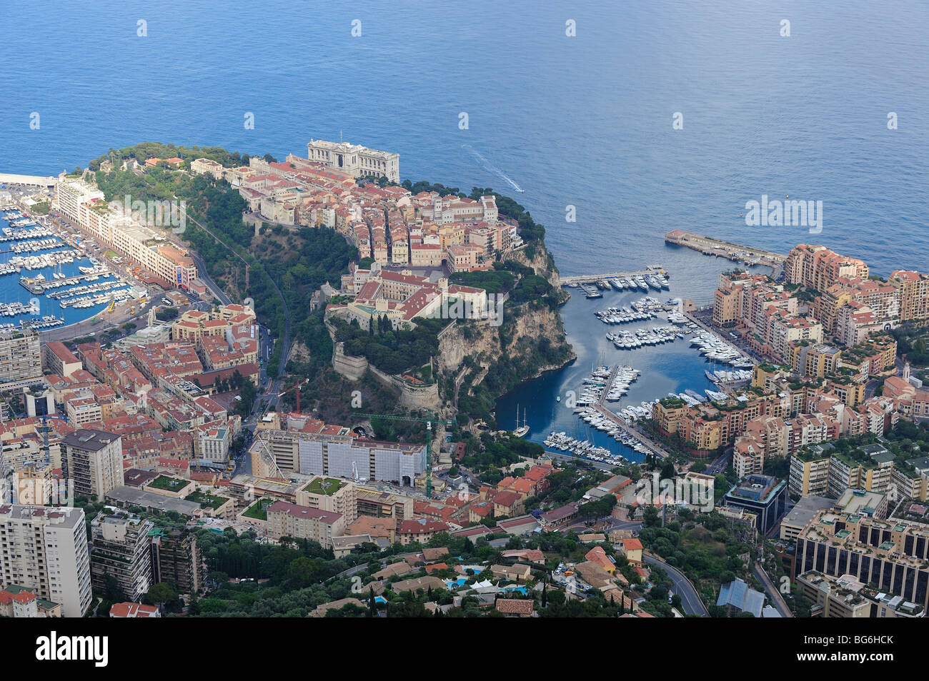View on the Principality of Monaco, Mediterranean Sea Stock Photo - Alamy