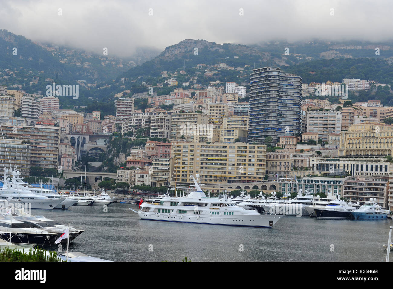 View on the Principality of Monaco, Mediterranean Sea Stock Photo - Alamy