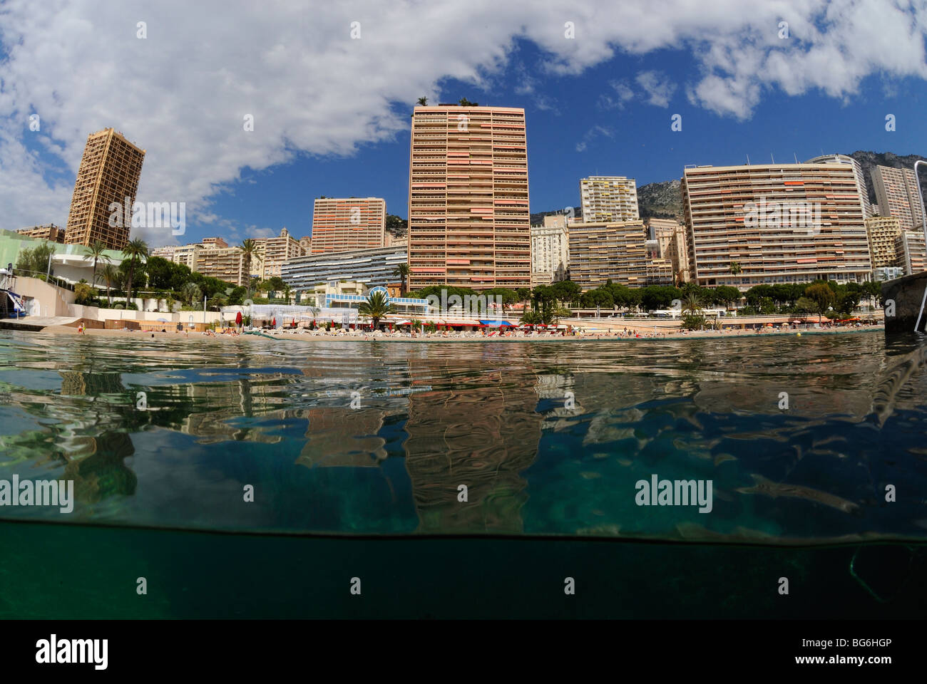View on the Principality of Monaco, Mediterranean Sea Stock Photo - Alamy