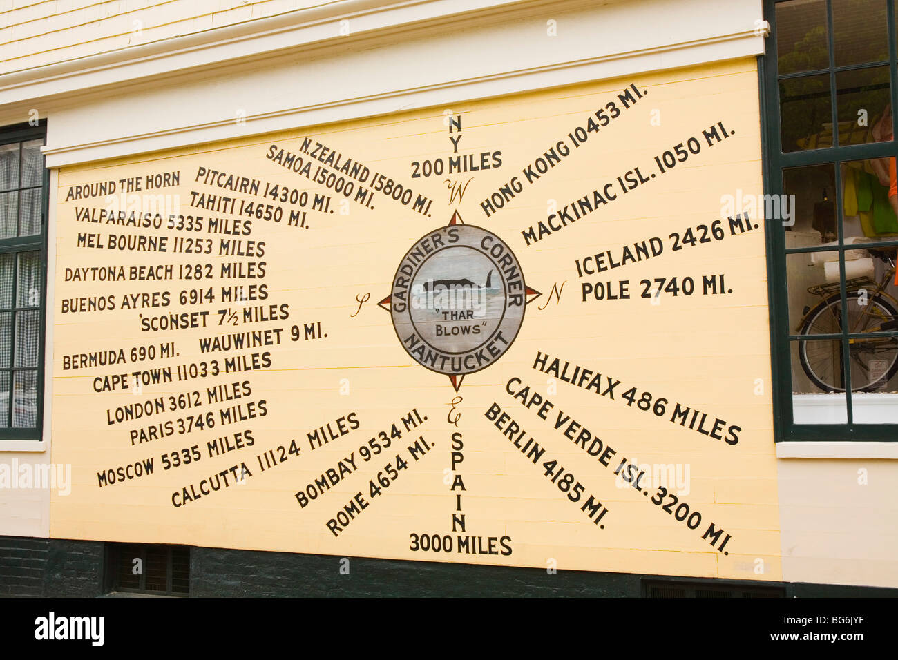 Sign on Main Street Nantucket Island, Massachusetts Stock Photo - Alamy