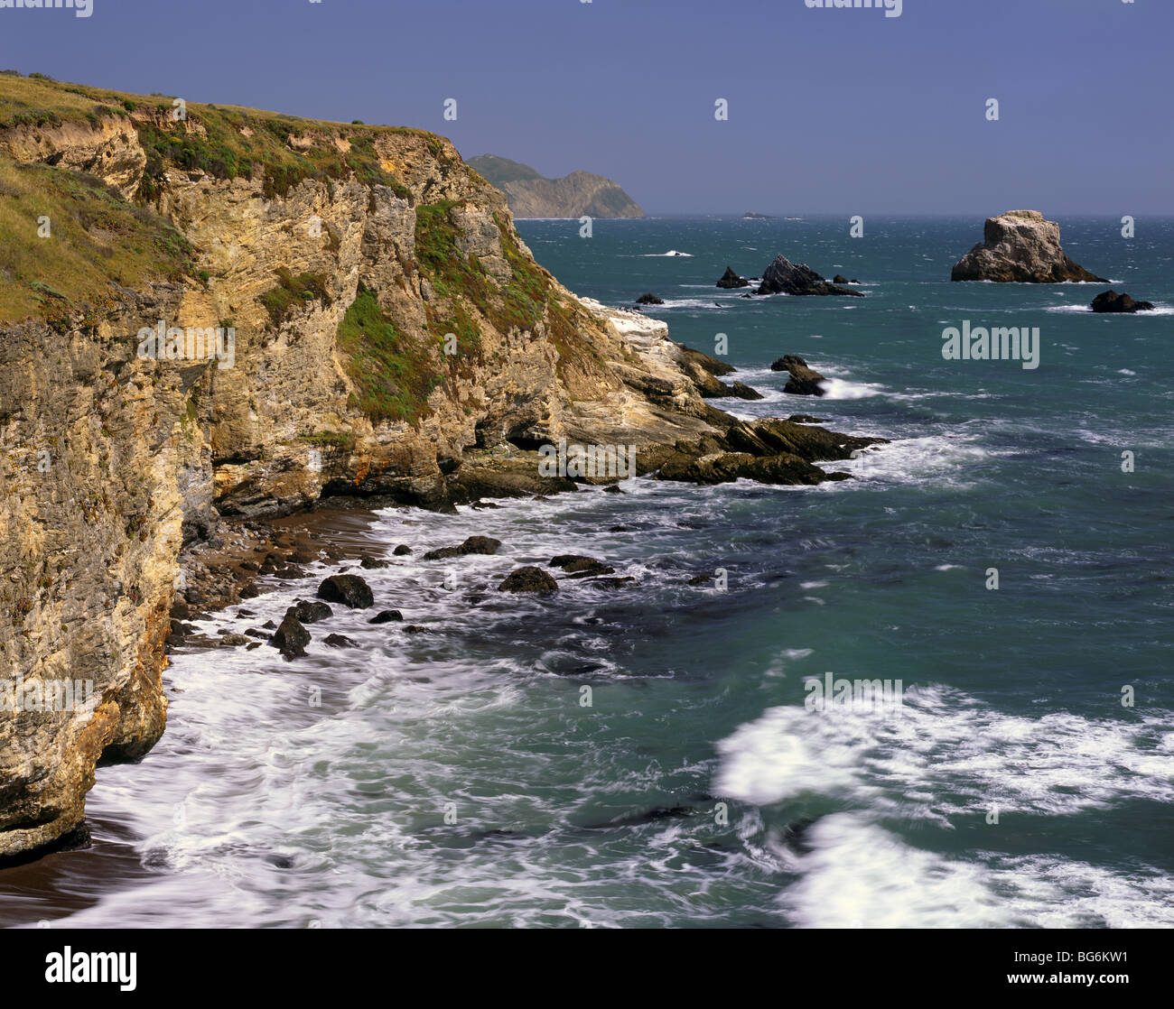 CALIFORNIA - View of the Pacific Coast south of Arch Rock in Point ...