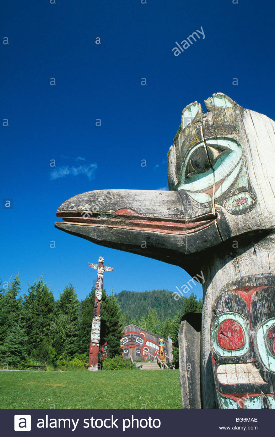 Saxman Totem Park Stock Photos & Saxman Totem Park Stock Images - Alamy