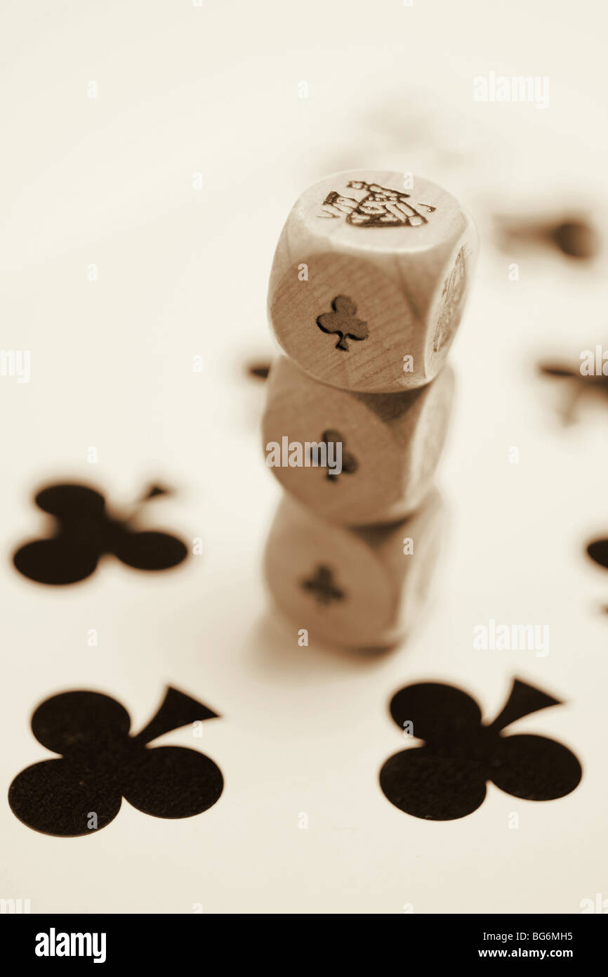 Stack of Dice Stock Photo - Alamy