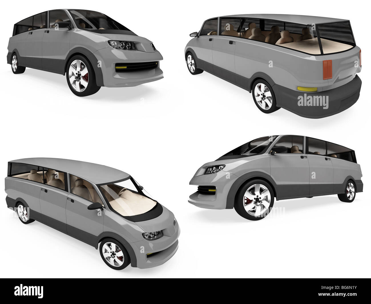 Isolated collection of concept car Stock Photo - Alamy