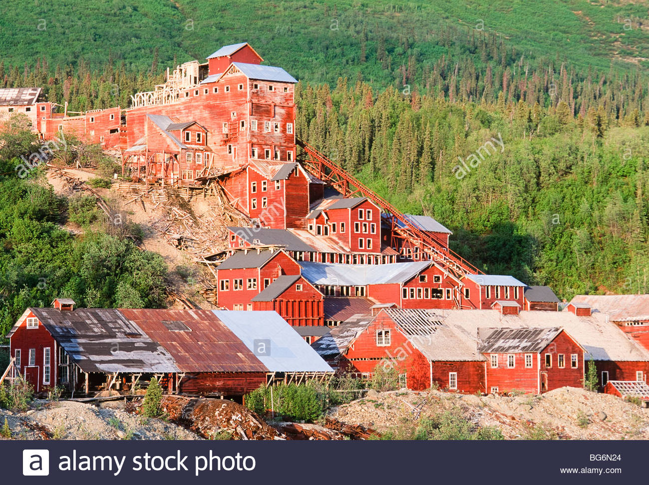 Kennicott Copper Mine Mccarthy Alaska Stock Photos & Kennicott Copper ...