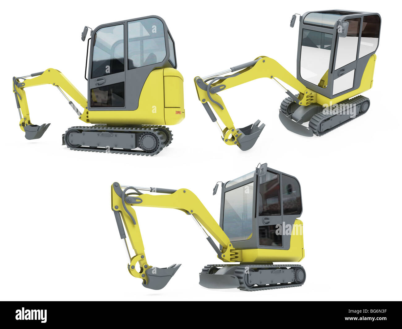 Isolated collection of construction vehicle Stock Photo - Alamy