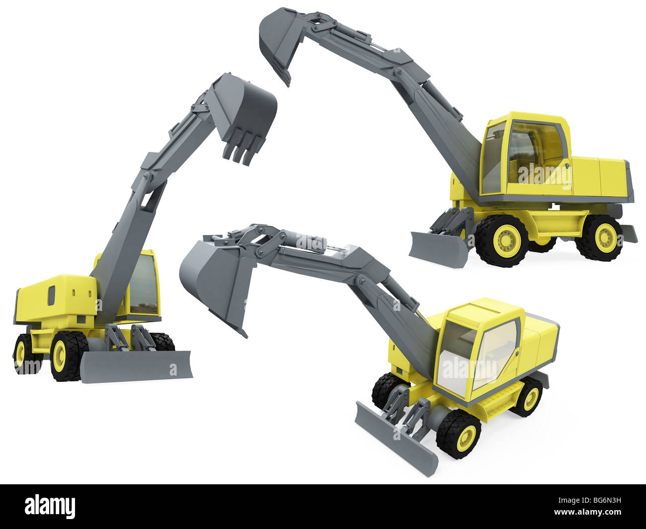 Isolated collection of construction vehicle Stock Photo - Alamy