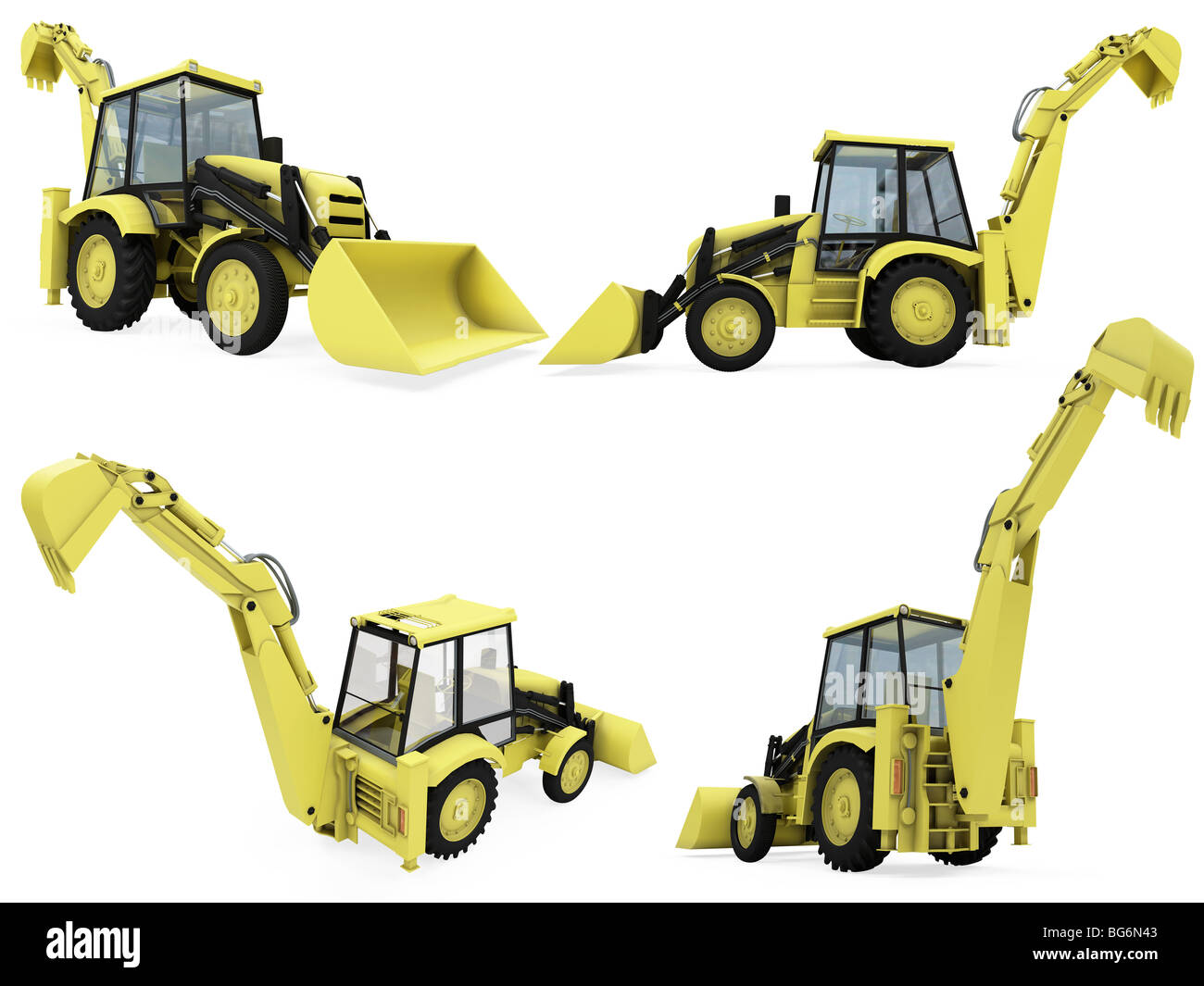 Isolated collection of construction vehicle Stock Photo - Alamy