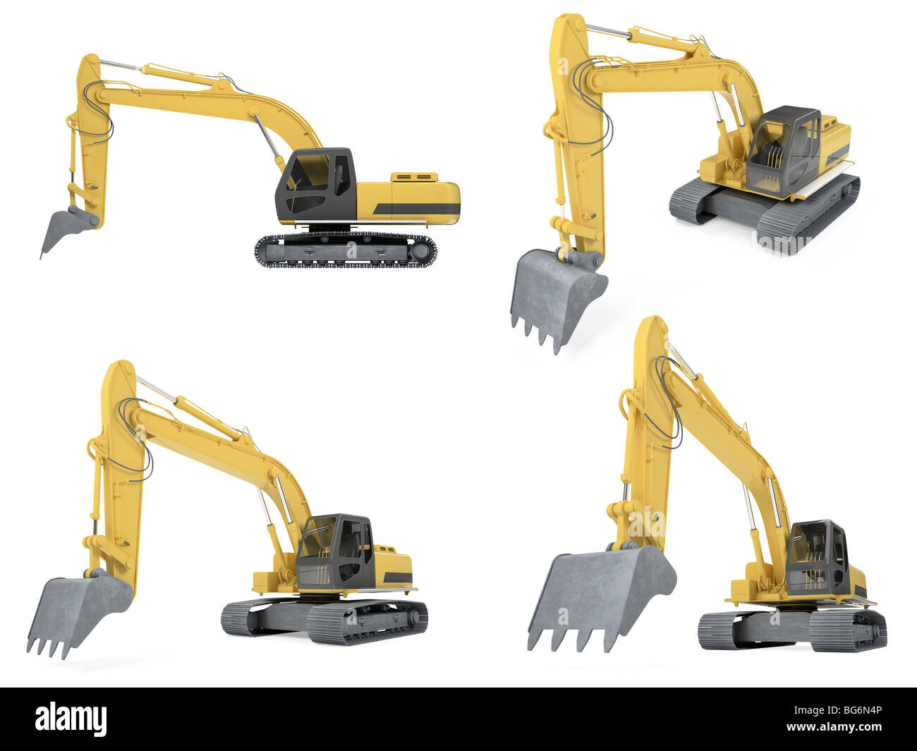 Isolated collection of construction vehicle Stock Photo - Alamy