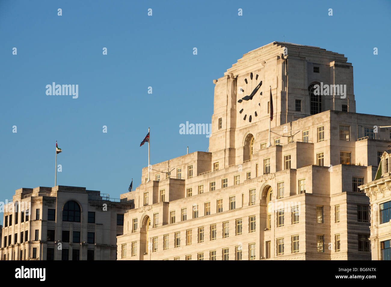 Shell Mex house an art deco building on the Embankment in London, UK ...