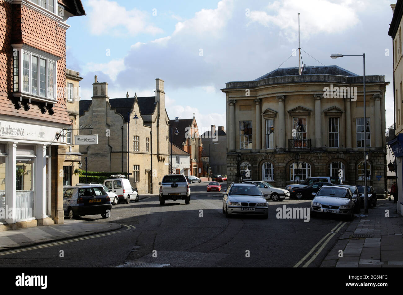 Devizes a market town in Wiltshire southern England looking towards the ...