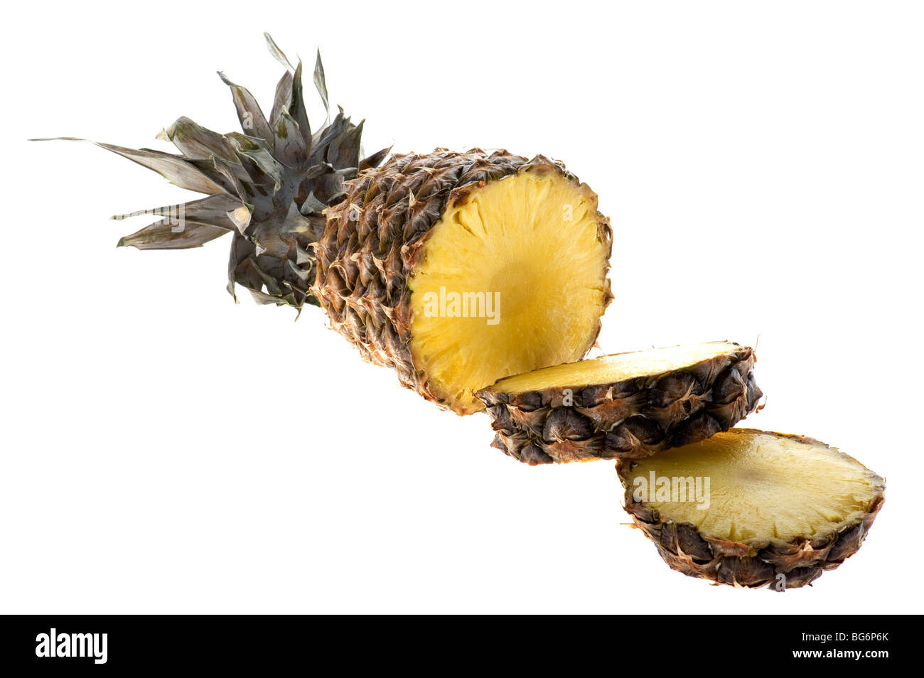 object on white - raw food pineapple Stock Photo - Alamy