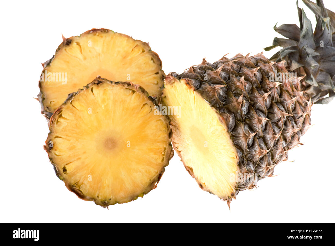 Tasty fresh pineapple on Cut Out Stock Images & Pictures - Alamy