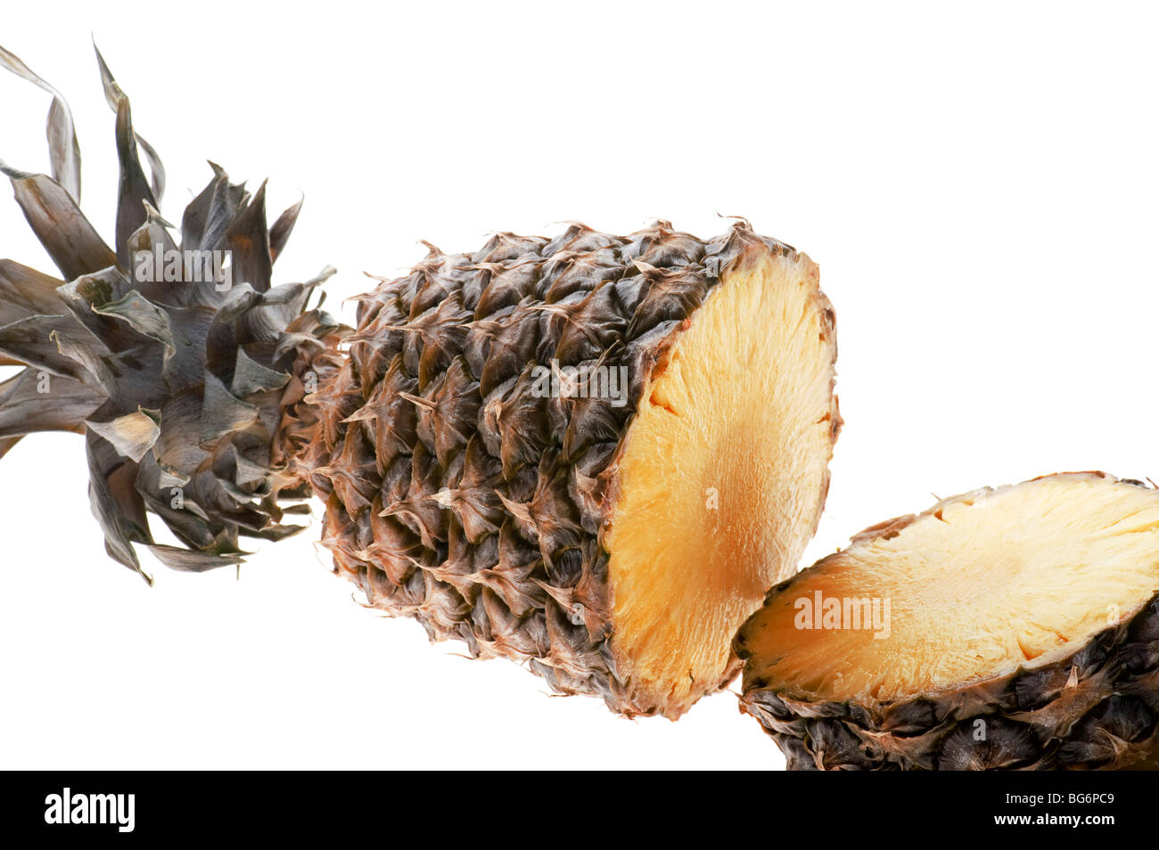 object on white - raw food pineapple Stock Photo - Alamy