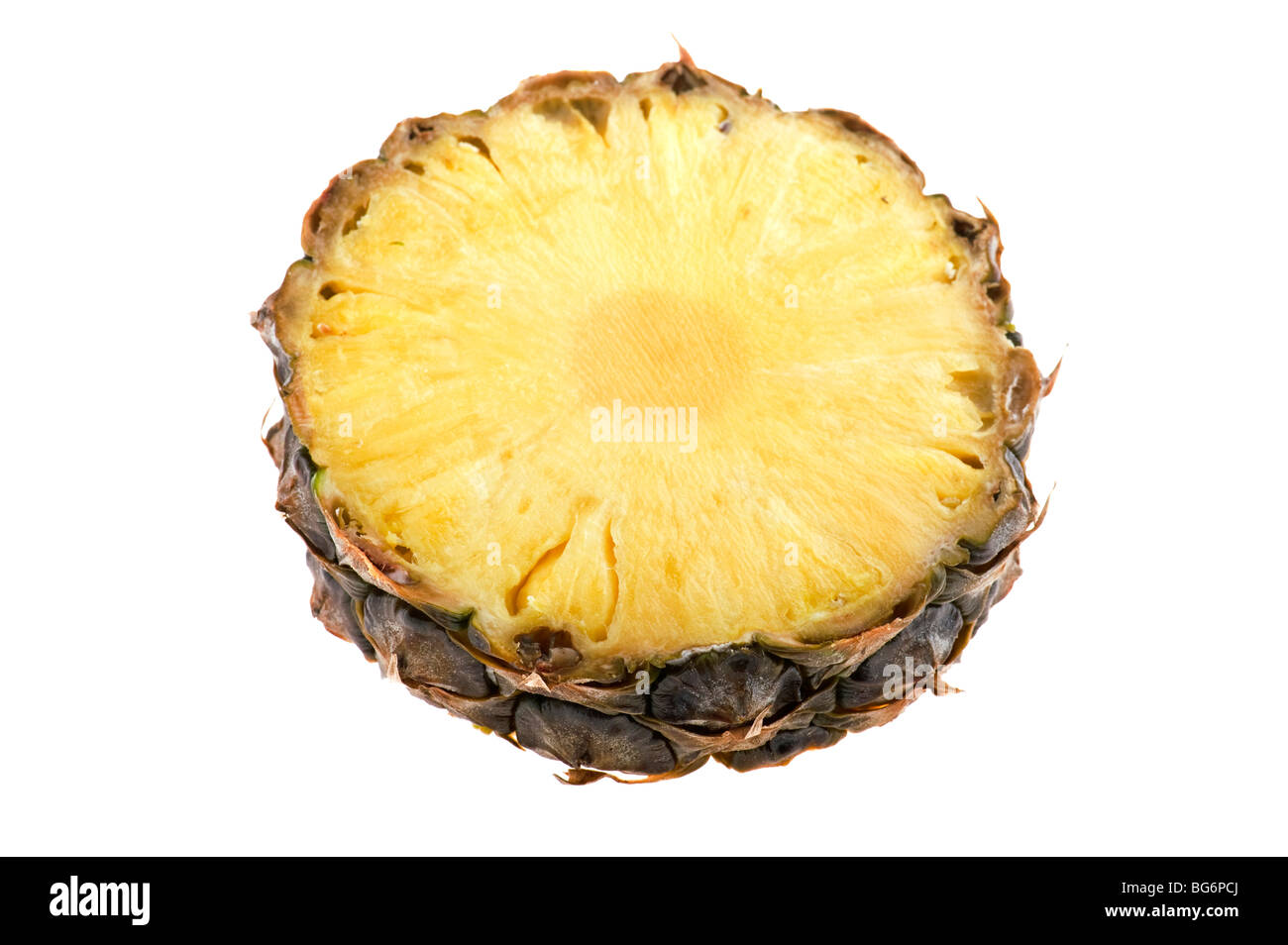 object on white - raw food pineapple Stock Photo - Alamy
