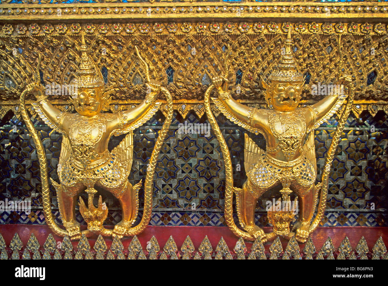 murals at Wat Phra Kaew, Bangkok, Thailand Stock Photo - Alamy