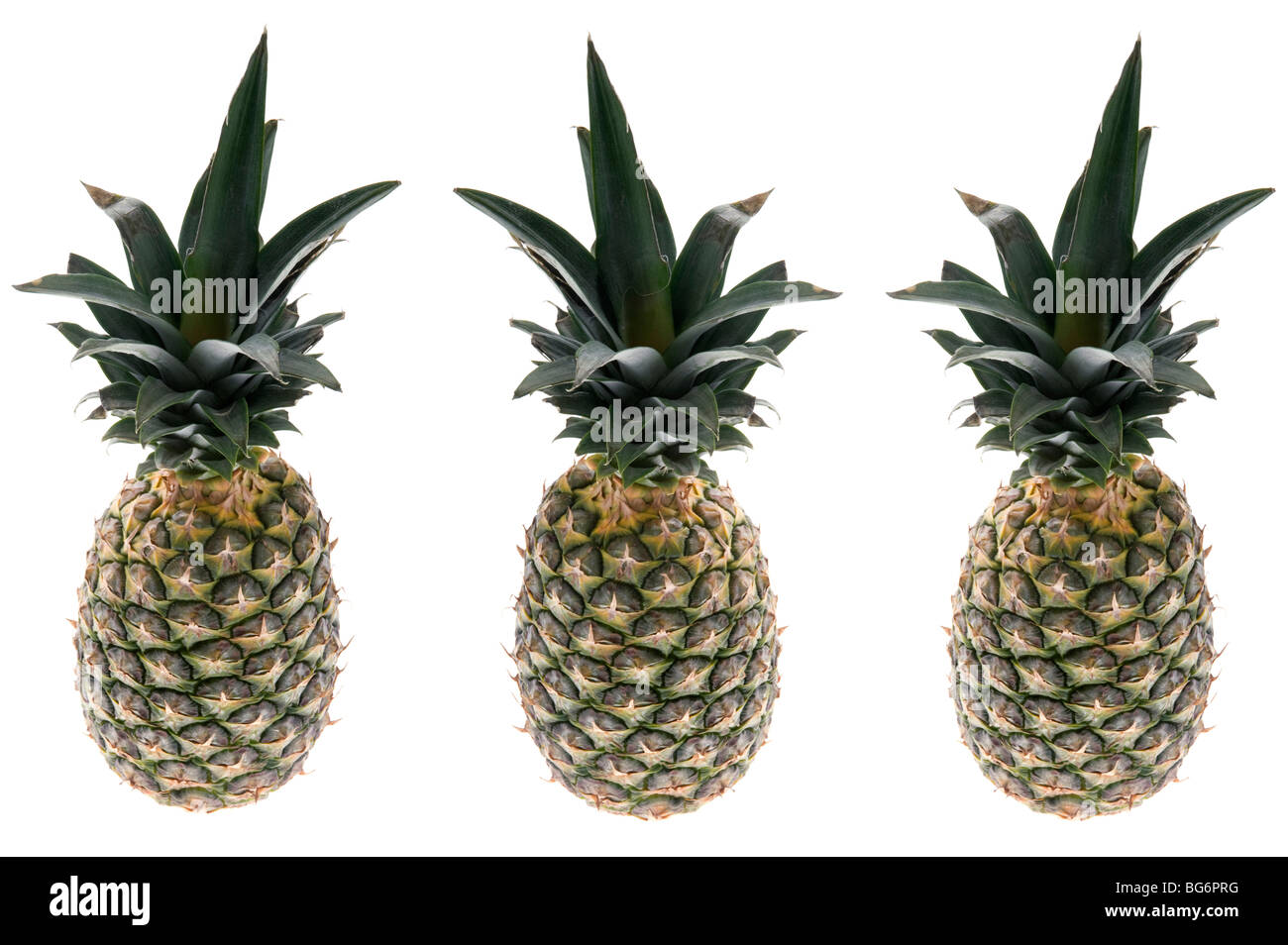 object on white - raw food pineapple Stock Photo - Alamy