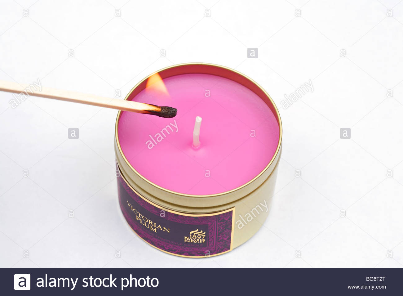 Pink candle cut out hi-res stock photography and images - Alamy