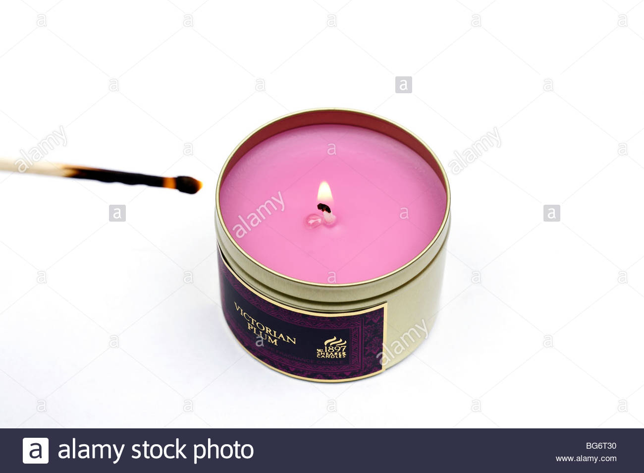Pink candle cut out hi-res stock photography and images - Alamy