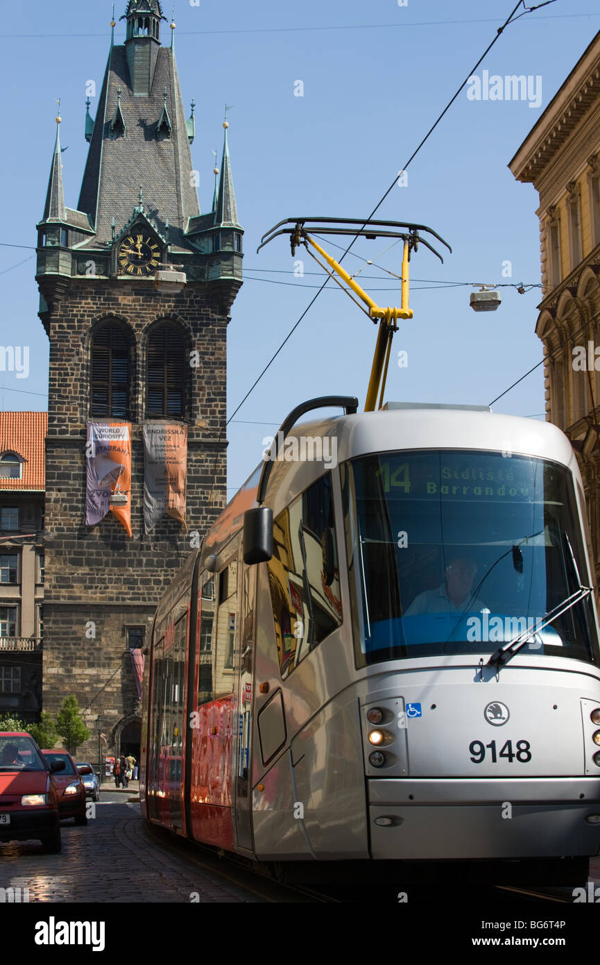 Train in Prague Stock Photo - Alamy