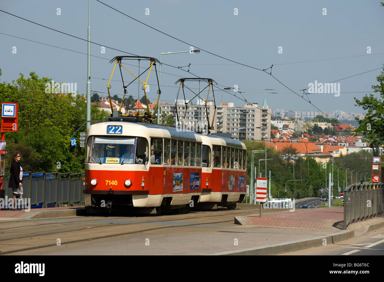 Train in Prague Stock Photo - Alamy