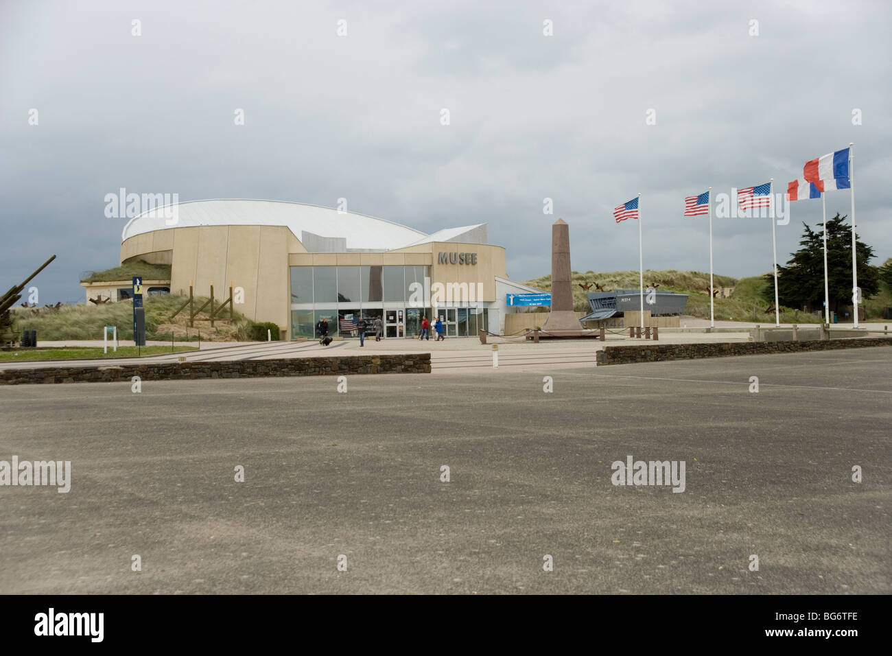 The Museum at Utah Beach scene of landings on D Day 6 June 1944 in ...