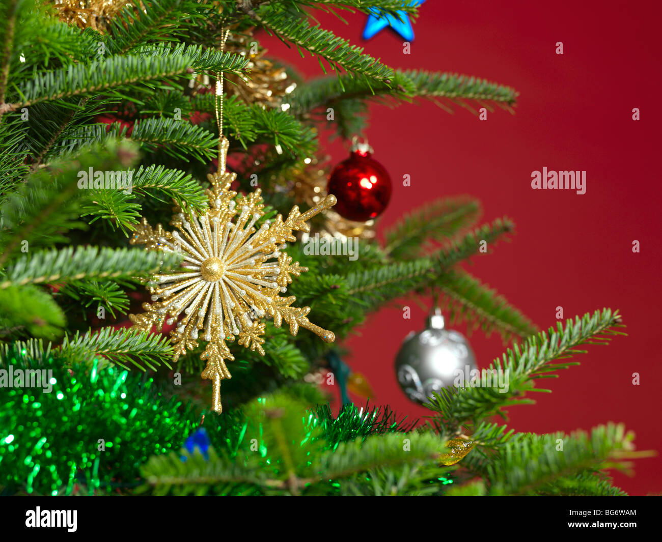 Christmas ornament on a Christmas tree Stock Photo - Alamy