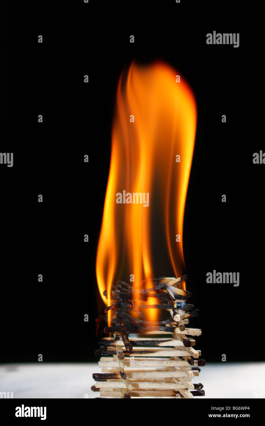 The dangerous play with fire Stock Photo - Alamy