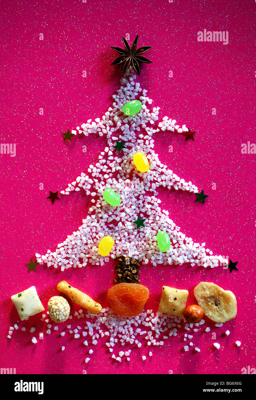 Food spicy Christmas tree pepper salt eat feed feeding eating meal menu ...