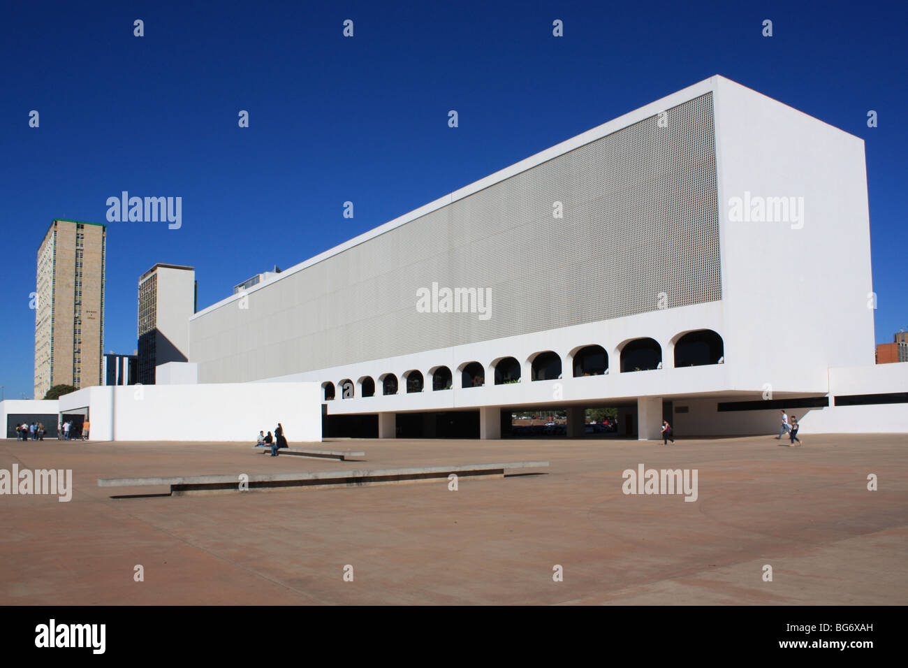 National Library, Oscar Niemeyer, Brasilia, Brazil Stock Photo - Alamy