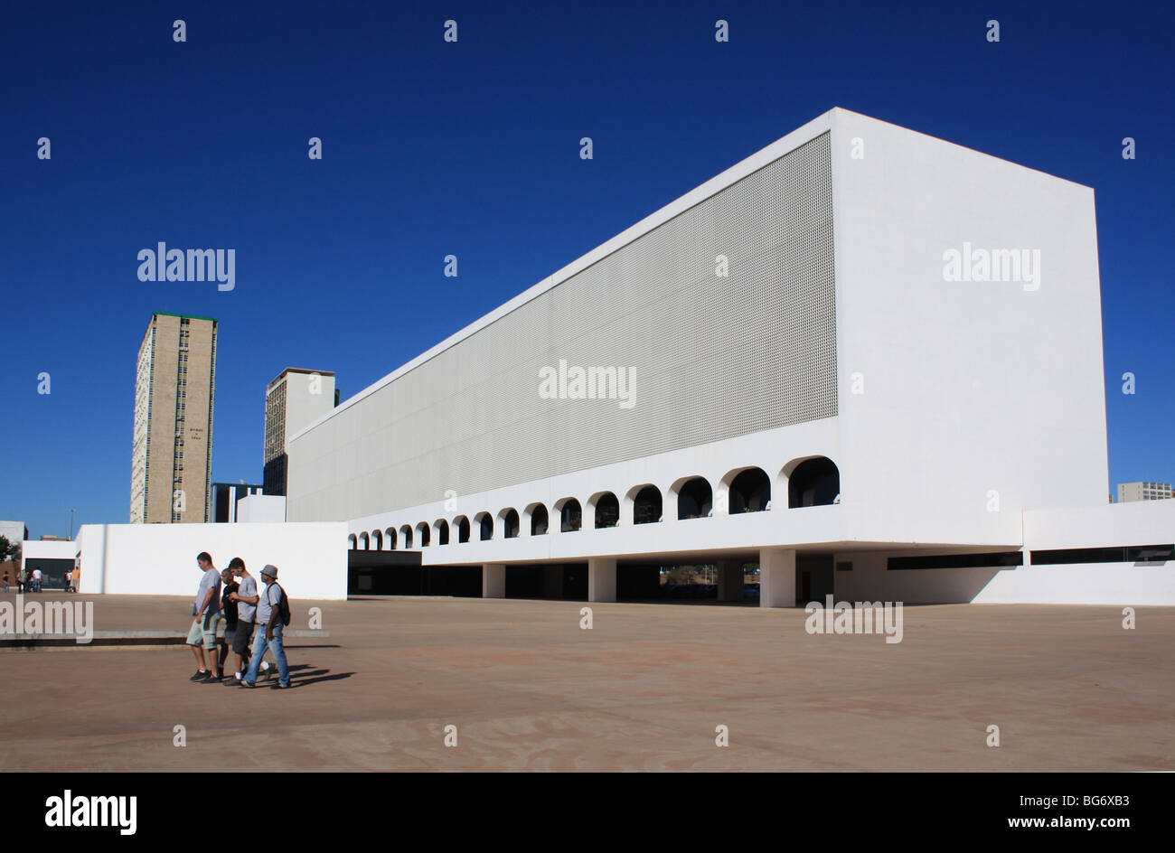National Library, Oscar Niemeyer, Brasilia, Brazil Stock Photo - Alamy