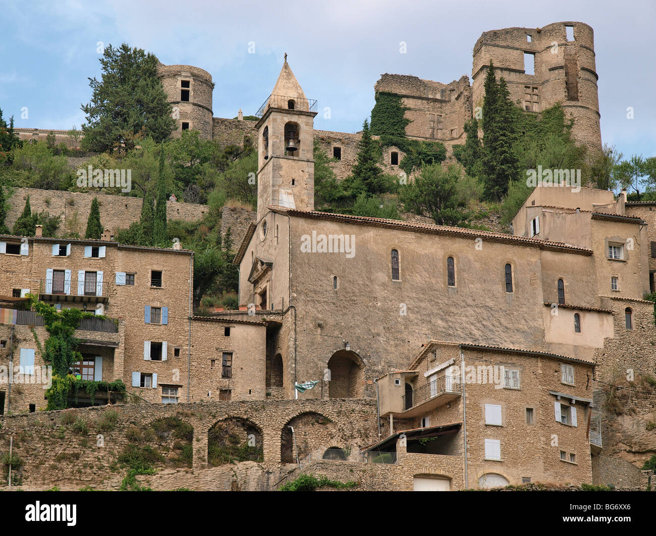 Montbrun les Bains village in Provence Stock Photo - Alamy