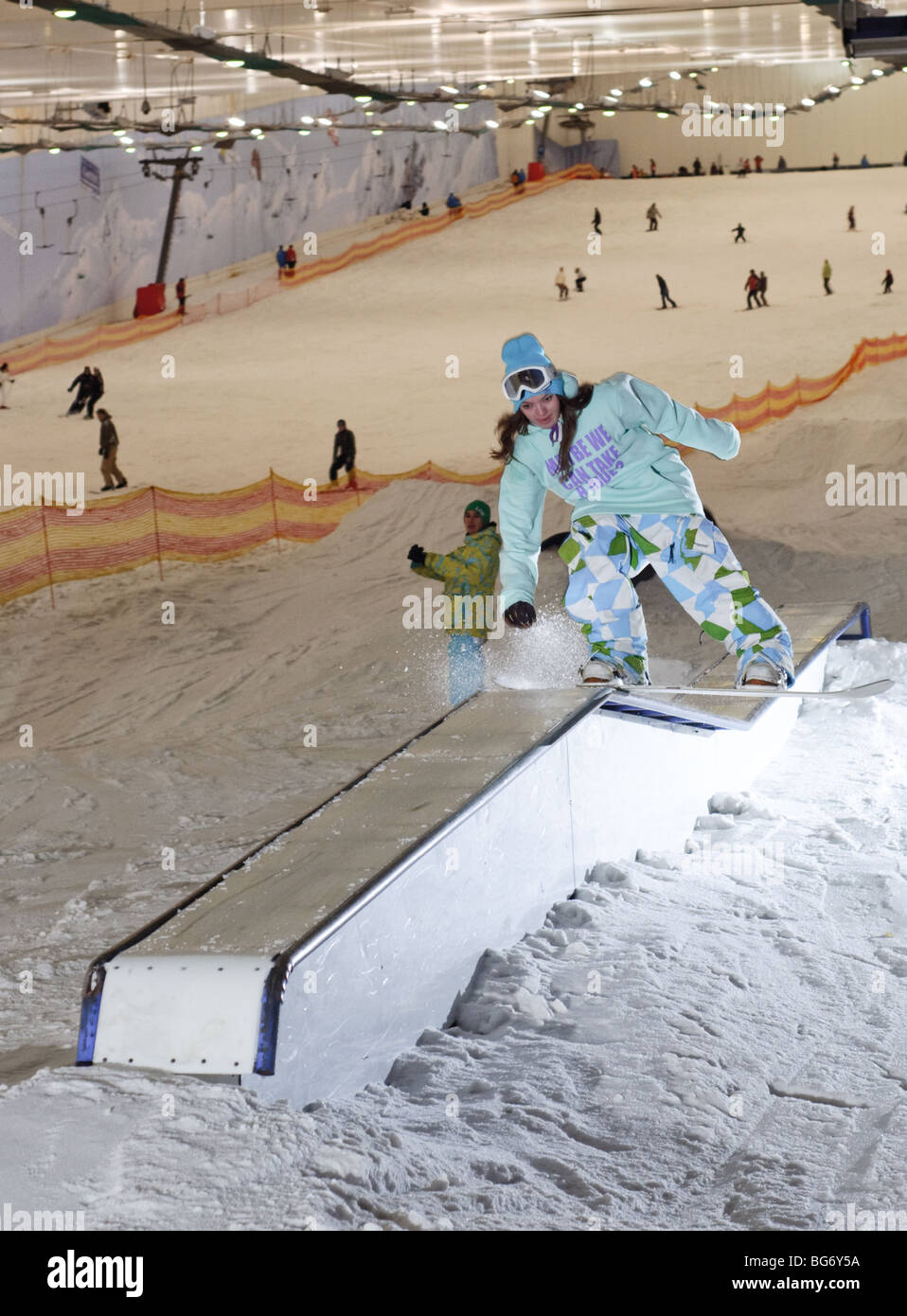 Ski center girl hi-res stock photography and images - Alamy