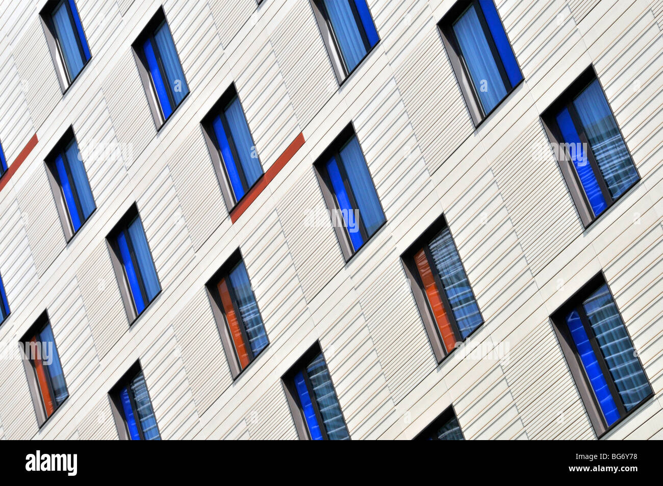 Windows and cladding on modern London hotel building Stock Photo - Alamy