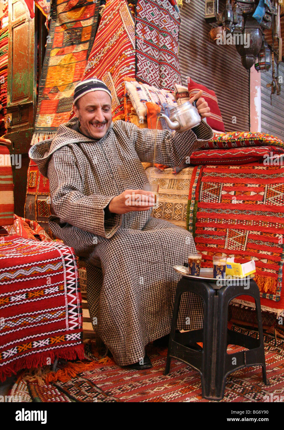 Bazar Ben Allal Stock Photo - Alamy